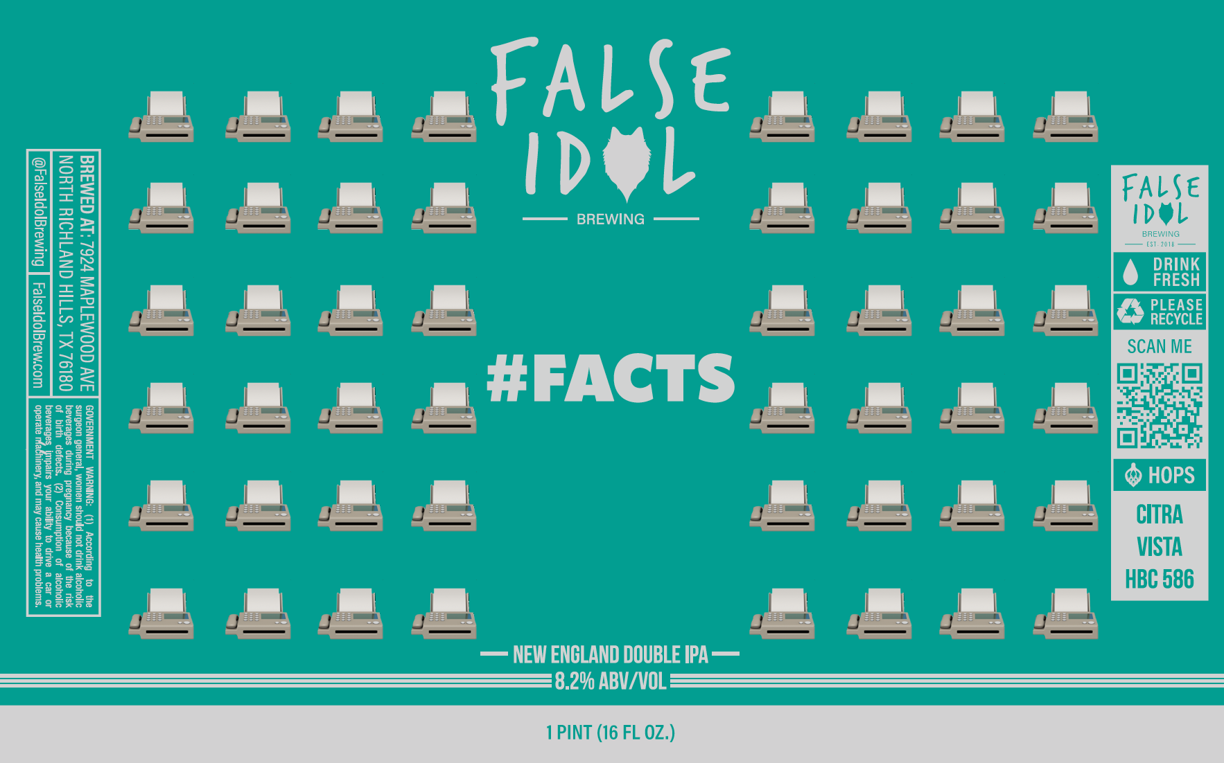#Facts New England Double IPA Can Release | False Idol Brewing